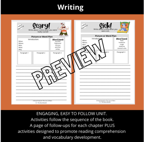 THE LION OF MARS by Jennifer L. Holm NOVEL STUDY and Reading ...