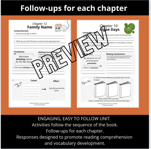 THE LION OF MARS by Jennifer L. Holm NOVEL STUDY and Reading ...