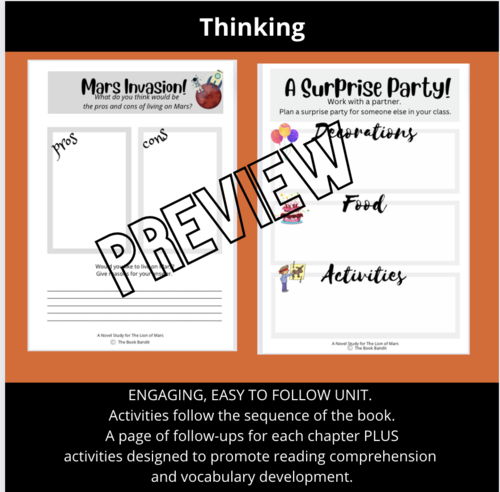 THE LION OF MARS by Jennifer L. Holm NOVEL STUDY and Reading ...