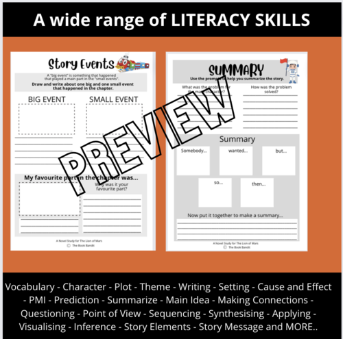 THE LION OF MARS by Jennifer L. Holm NOVEL STUDY and Reading ...