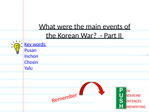 GCSE AQA History Resources - Conflict & Tension in Asia (Korean War ...