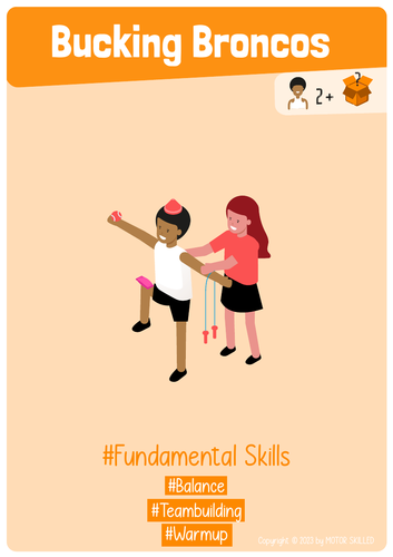 Bucking Broncos - PE Fundamental Skills Game for Elementary School ...