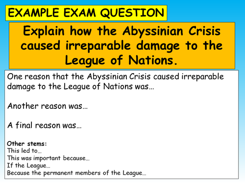 Abyssinian Crisis | Teaching Resources