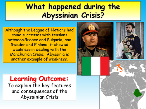 Abyssinian Crisis | Teaching Resources
