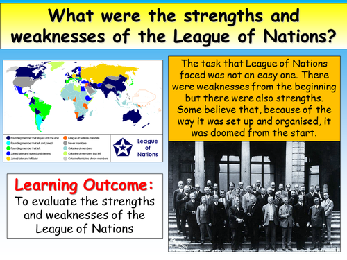 League of Nations strengths & weaknesses | Teaching Resources