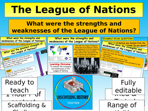 League of Nations strengths & weaknesses | Teaching Resources