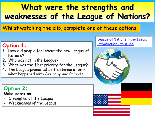 League of Nations strengths & weaknesses | Teaching Resources