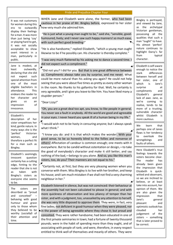 Pride and Prejudice Chapter Four Fully Annotated | Teaching Resources
