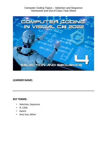 04 – Selection & Sequence in Visual C# – Programming for Computing ...