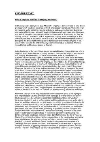 GCSE 9-1 Macbeth Grade 9 Sample Answers Pack 2 - Kingship & Lady ...