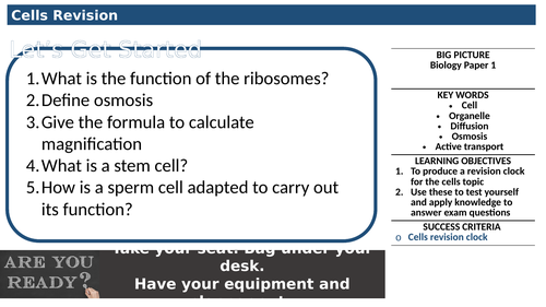 AQA B1 Cell Biology Bundle (Combined) | Teaching Resources