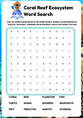 Exploring Coral Reef Ecosystems: Science Worksheets and Digital ...
