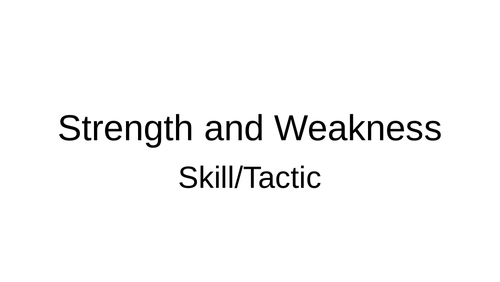 AQA GCSE PE NEA Coursework Guide - Analysis Section 3 (Skill Strength ... AQA GCSE PE NEA Coursework Guide - Analysis Section 3 (Skill Strength ...