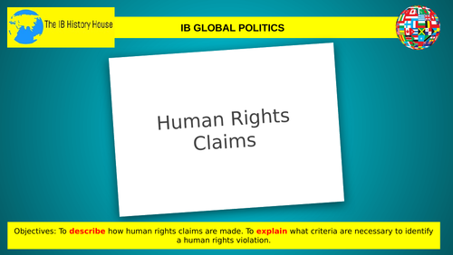 IB Global Politics - Human Rights Claims | Teaching Resources