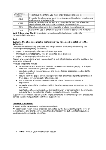 Btec L3 Applied Science Unit 2 Learning Aim C Teaching Resources