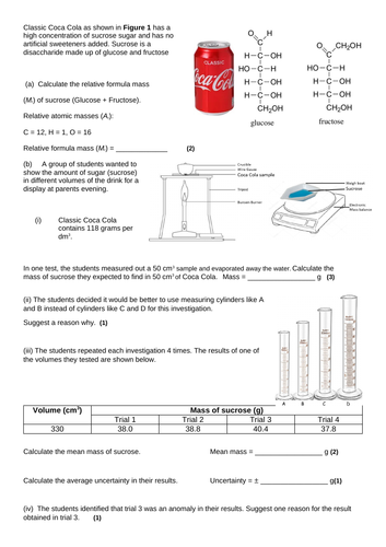 Quantitative Chemistry GCSE Ht and Ft | Teaching Resources