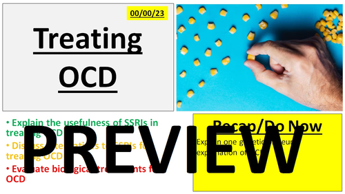 Biological approach: Treating OCD - AQA A Level Psychology ...