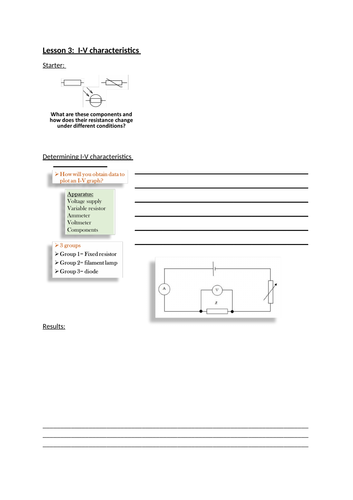 OCR A level physics Electricity, Energy, Power and Resistance *COMPLETE* lesson series ...