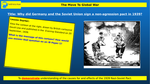 IB History - 1939 Nazi-Soviet Pact | Teaching Resources