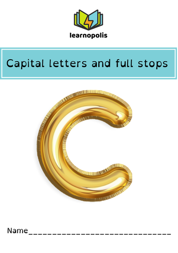 WORKBOOK: Capital Letters and Full Stops | Teaching Resources