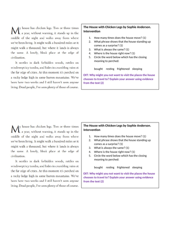KS2 Reading Intervention - Retrieval | Teaching Resources