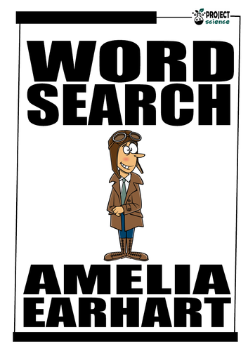 Amelia Earhart Word Search | Teaching Resources