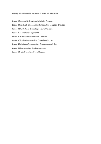 RE SMART & PPT "What kind of world did Jesus want?" GOSPEL UC unit of ...