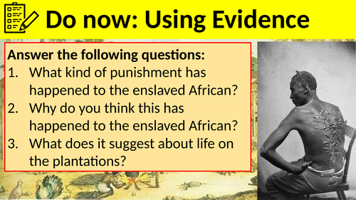 Plantation life - Slavery | Teaching Resources