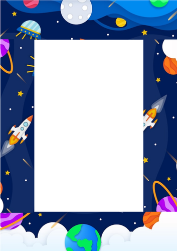 Outer Space Page Border
