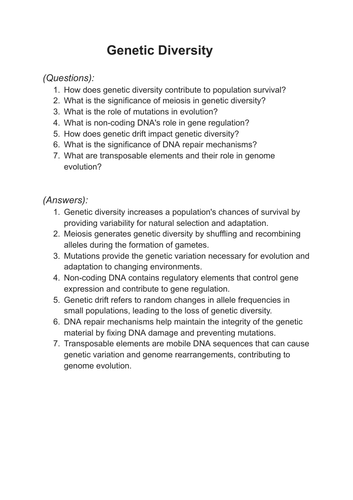 CONCISE A* A Level Biology Topic 4 Protein Synthesis & Genetic ...