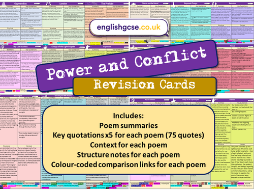 Power and Conflict Revision | Teaching Resources