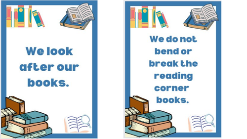 Reading Corner Rules | Teaching Resources