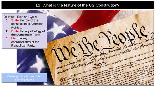Comparative Politics USA Edexcel | Teaching Resources