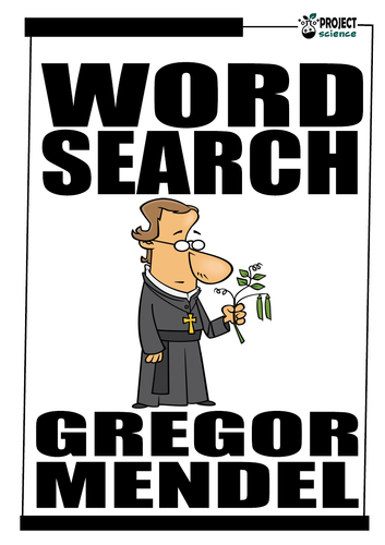 Gregor Mendel Word Search | Teaching Resources