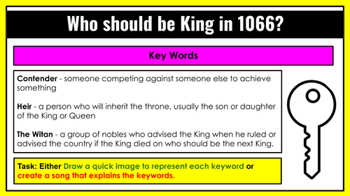 Battle of Hastings : Who should be king? | Teaching Resources