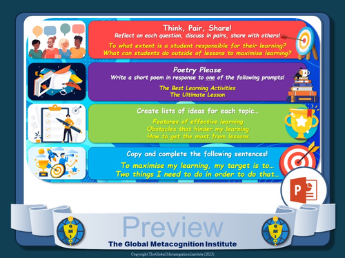 Target Setting PowerPoint (DIRT, Goals, Targets, Reflective Learning ...