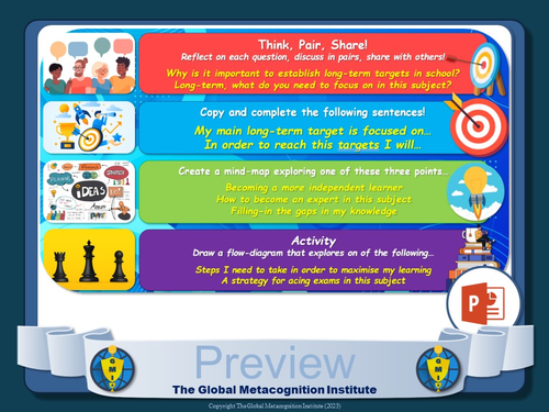 Target Setting PowerPoint (DIRT, Goals, Targets, Reflective Learning ...