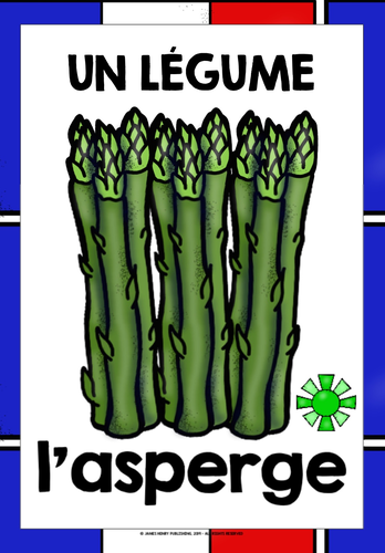 FRENCH VEGETABLES FLASHCARDS POSTERS | Teaching Resources