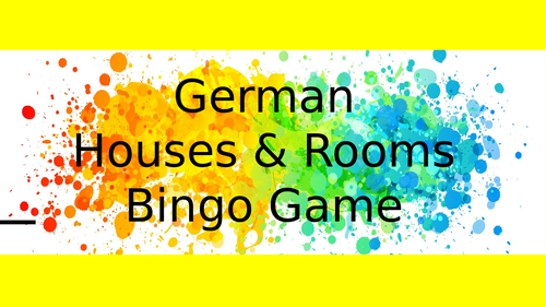 German Houses and Rooms Bingo Game Activity | Teaching Resources