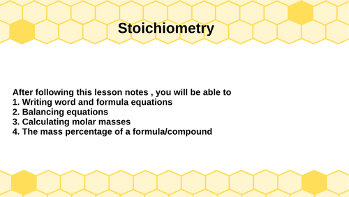 Stoichiometry | Teaching Resources
