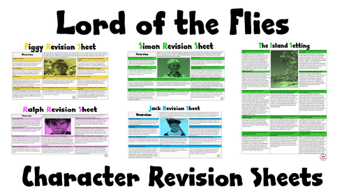 Lord of the Flies Character Revision | Teaching Resources