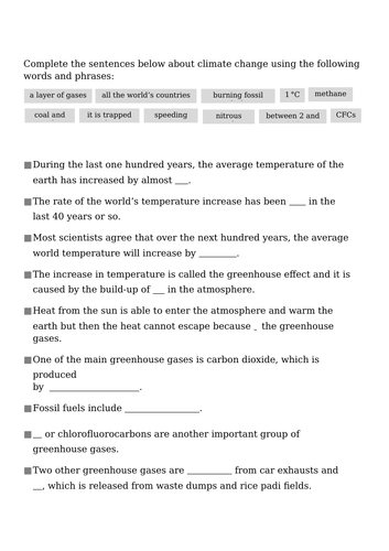 Global Issues, KS3 Geography (complete unit) | Teaching Resources
