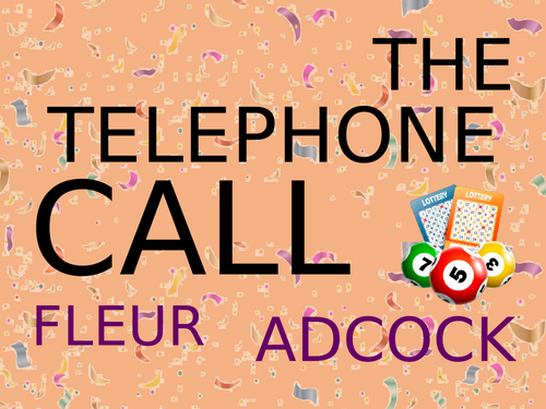 The Telephone Call: Fleur Adcock | Teaching Resources