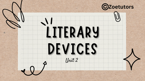 Literary Devices Lesson Presentation | Teaching Resources