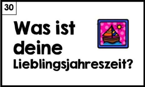 GERMAN CONVERSATION STARTERS #1 | Teaching Resources