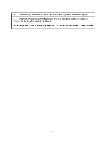 Edexcel IGCSE Chemistry - Periodic Table | Teaching Resources Edexcel IGCSE Chemistry - Periodic Table | Teaching Resources