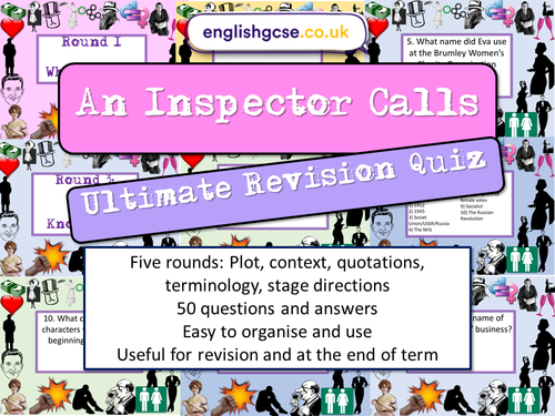 An Inspector Calls Revision Quiz | Teaching Resources
