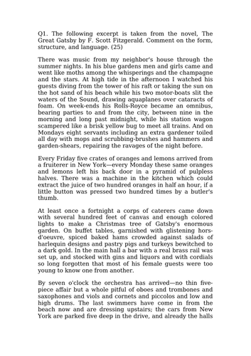 P1 Sample response Commentary | Teaching Resources