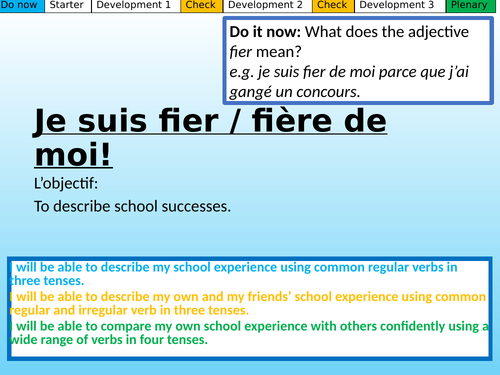 Au collège Studio GCSE French Higher Module 6 | Teaching Resources
