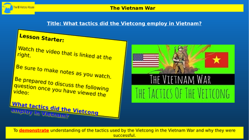 IB History - Vietcong Tactics in the Vietnam War | Teaching Resources